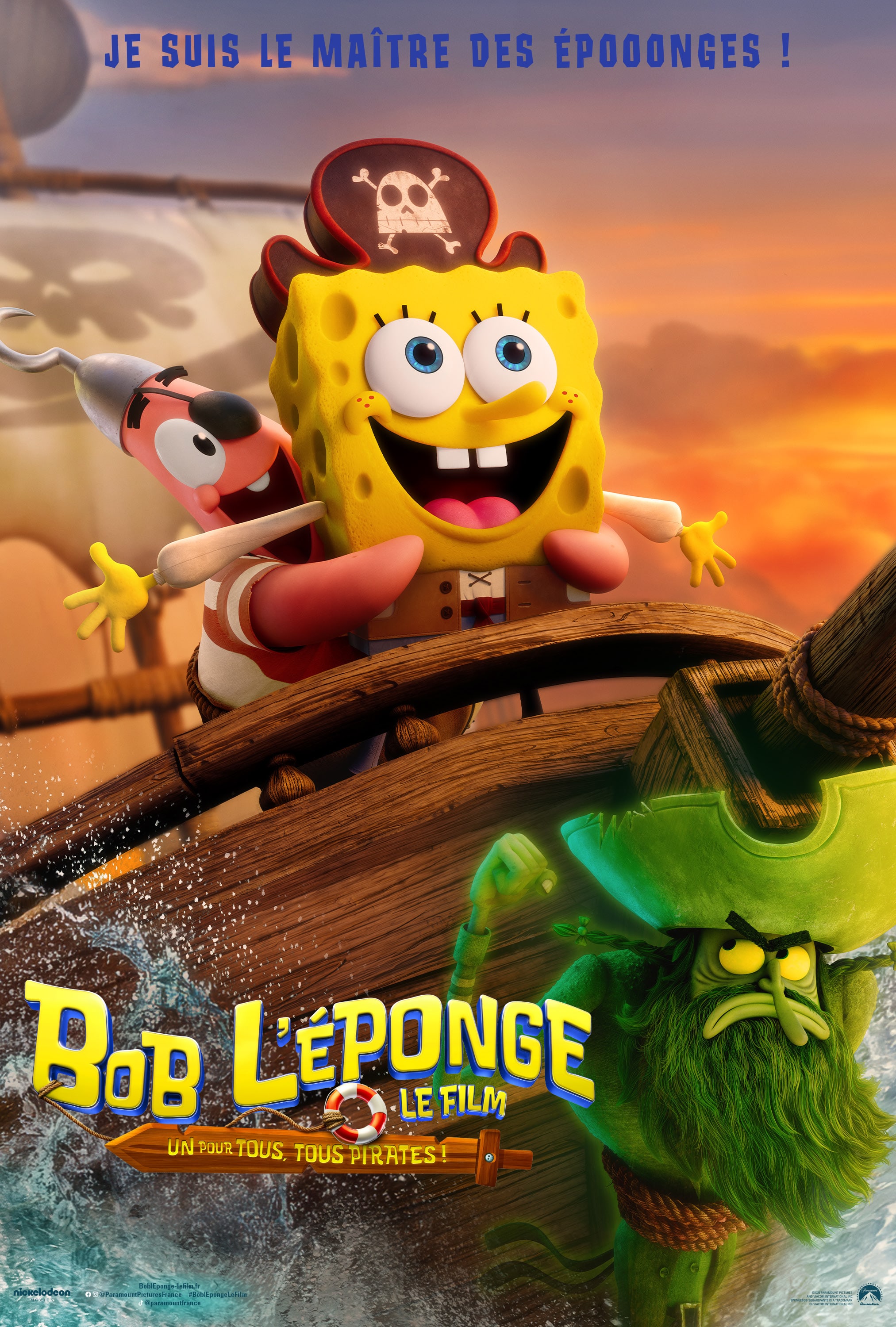 BOB L’ÉPONGE – LE FILM : UN POUR TOUS, TOUS PIRATES ! de Derek Drymon ...